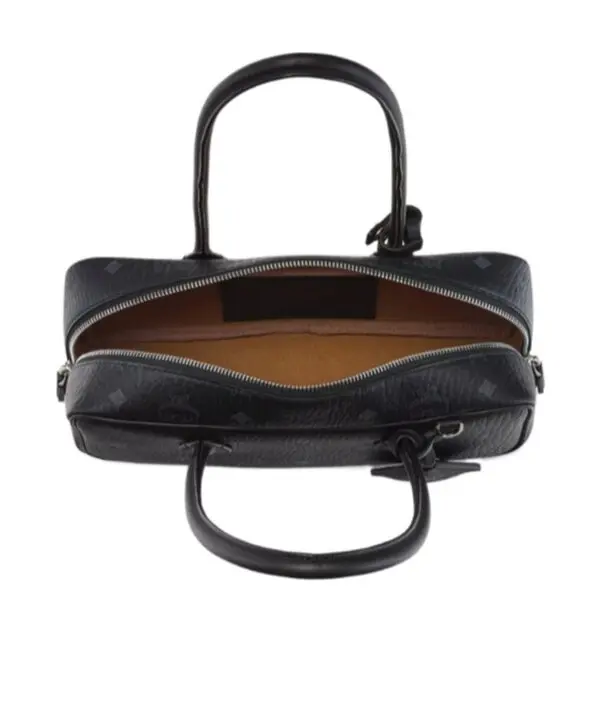 Mcm Visetos Shoulder Bag - Black