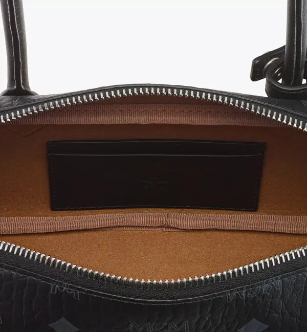 Mcm Visetos Shoulder Bag - Black