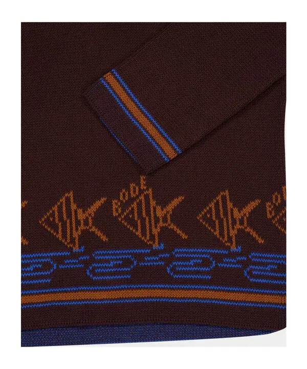 BODE Fish School Crew Neck Sweater