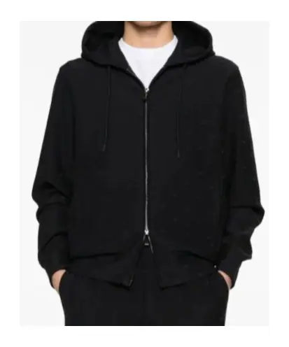 Emporio Armani Zip-up Drawstring Hoodie