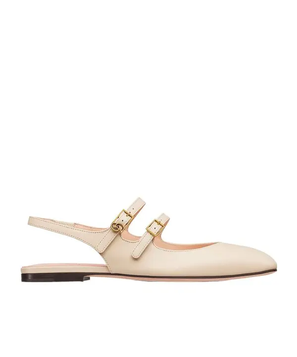 Dior Cherie Slingback Flat With Cd Buckle