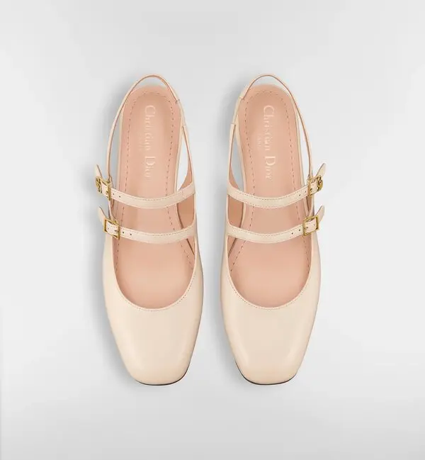 Dior Cherie Slingback Flat With Cd Buckle