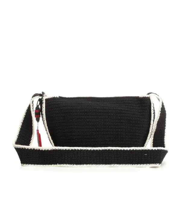 VIVIENNE WESTWOOD Lucky Halfmoon Crochet Shoulder Bag