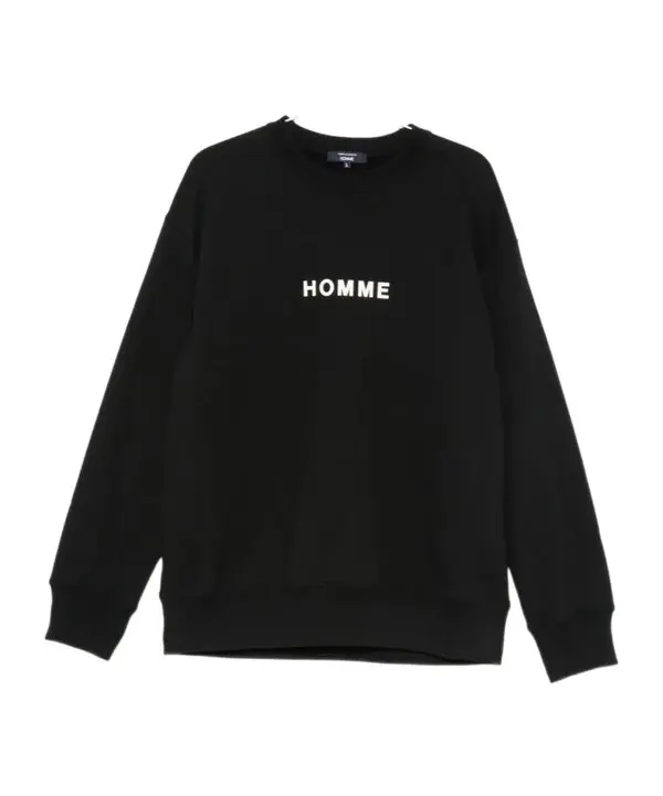 Comme Des Garçons Logo-print Sweatshirt - Black