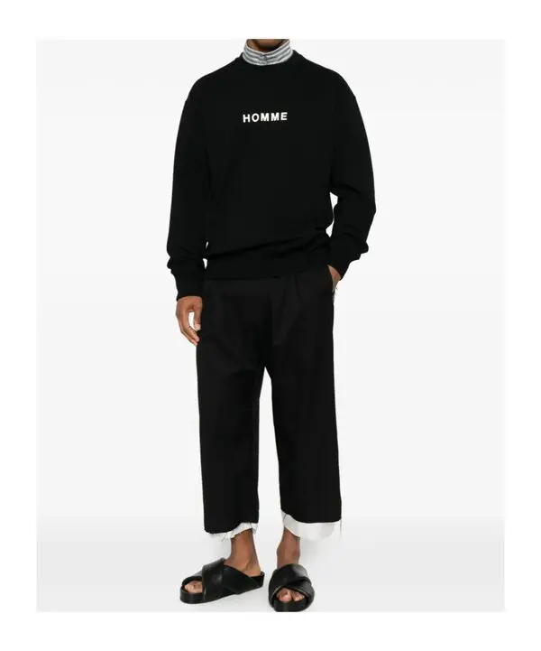 Comme Des Garçons Logo-print Sweatshirt - Black