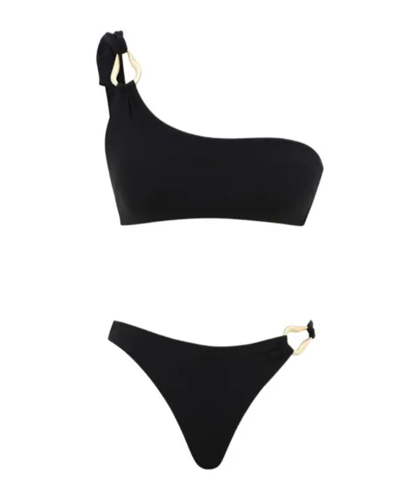 Zimmermann Roselight Trim Bikini Set - Black