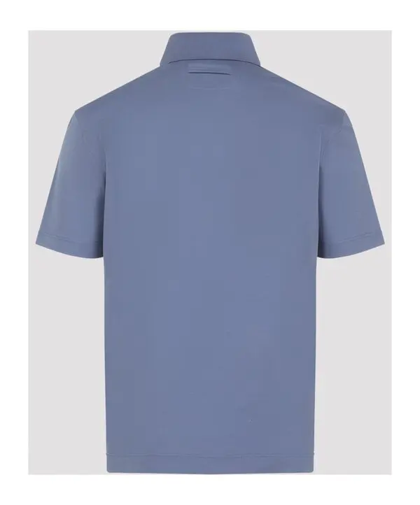 Zegna Textured Cotton Polo Shirt - No