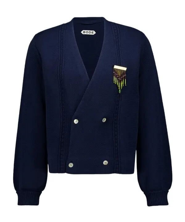 BODE Double-breasted V-neck Cardigan