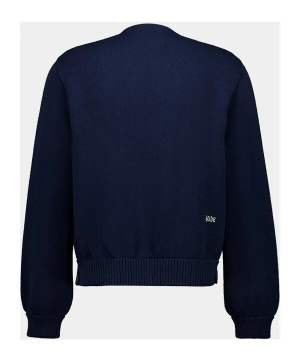 BODE Double-breasted V-neck Cardigan