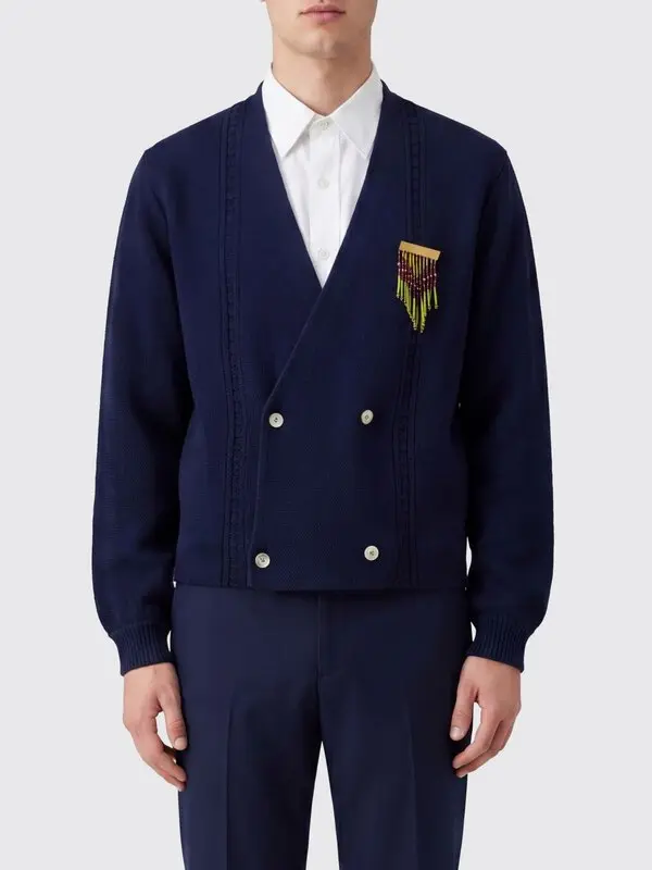 BODE Double-breasted V-neck Cardigan