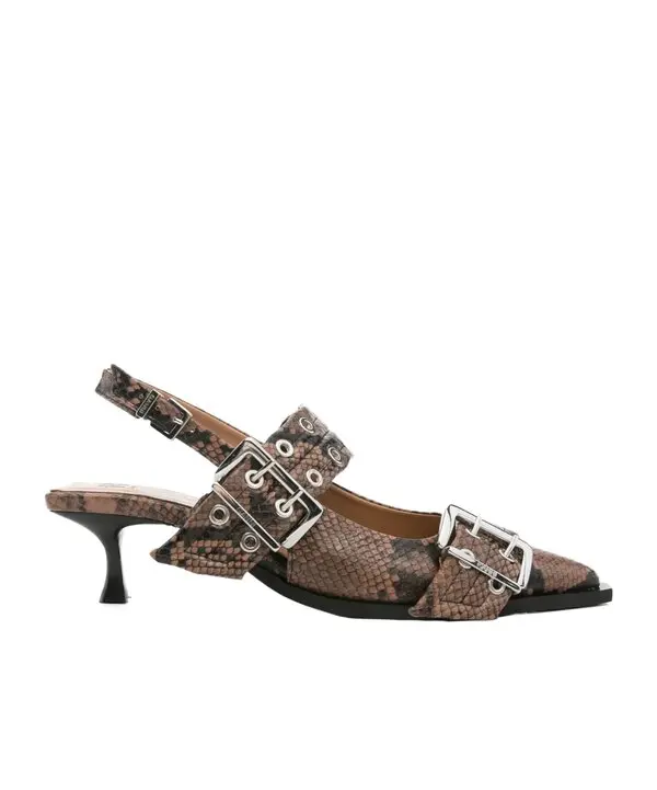 GANNI Slingback High Heel Sandals