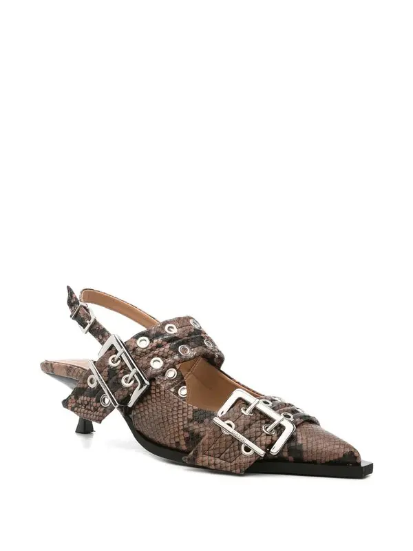 GANNI Slingback High Heel Sandals