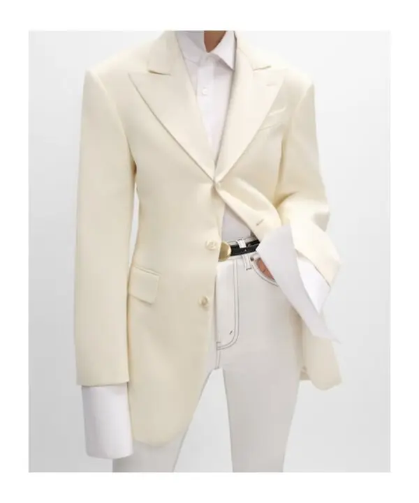 Celine Diagonal Wool Collared Jacket