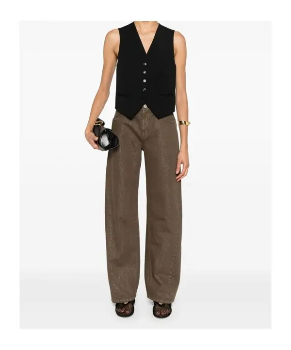 Brunello Cucinelli Glitter Embellished Straight Leg Jeans