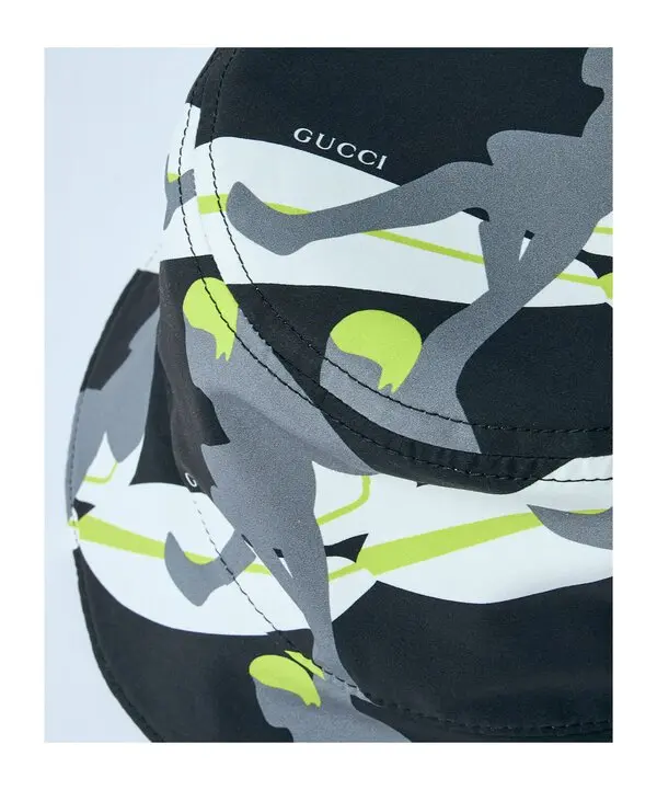 Gucci Allover Surfer-print Bucket Hat