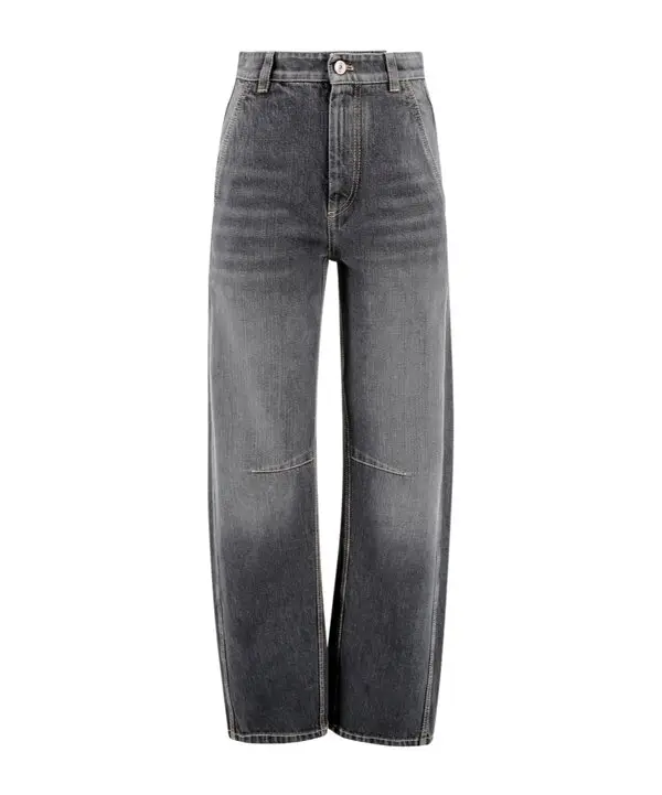 Brunello Cucinelli Authentic Denim Soft Curved Jeans - Grey