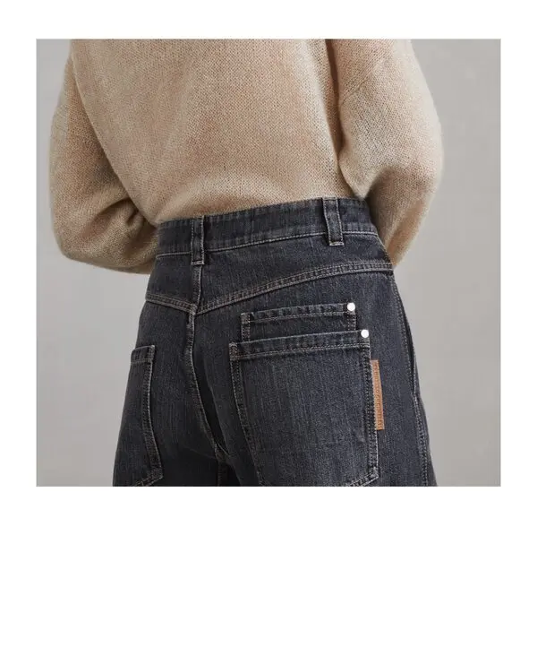 Brunello Cucinelli Authentic Denim Soft Curved Jeans