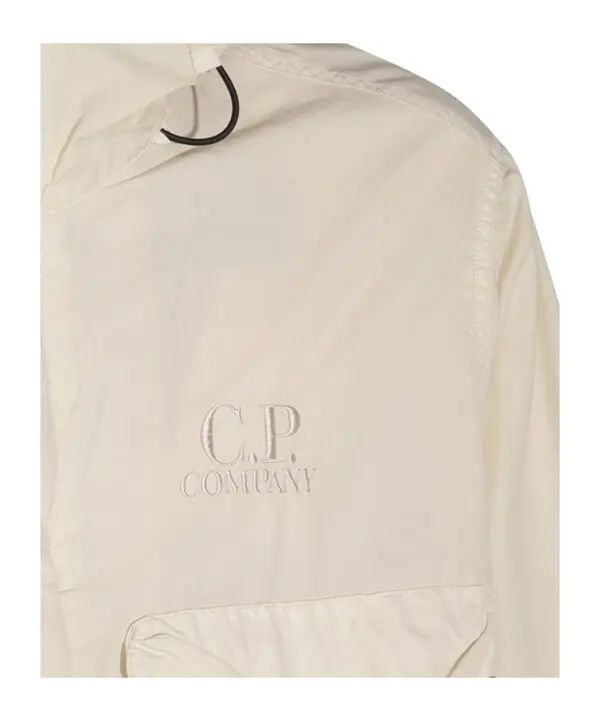 C.P. COMPANY Goggle Hood Jacket - White