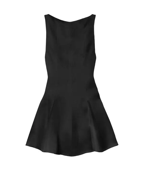 Khaite The Mags Sleeveless Mini Dress - Black