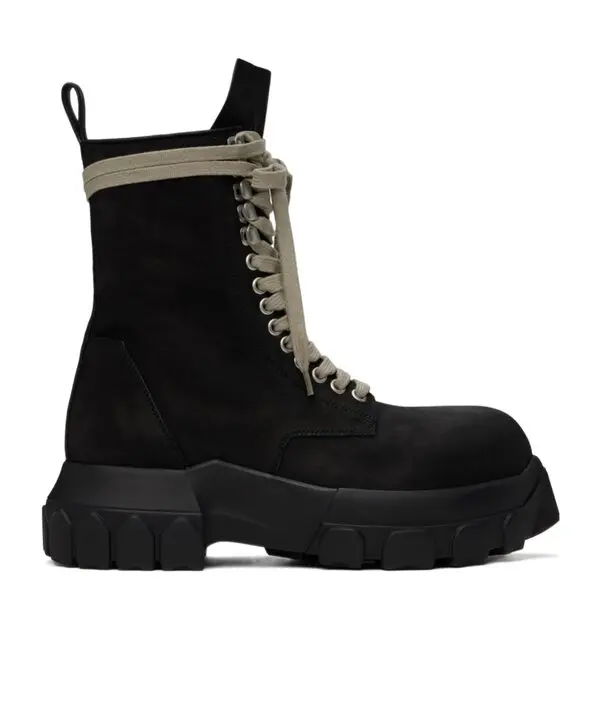 Rick Owens Lace-up Combat Boots