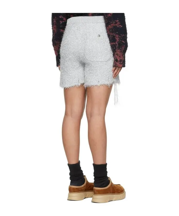 DOUBLET Metallic Wire Detail High-waisted Shorts