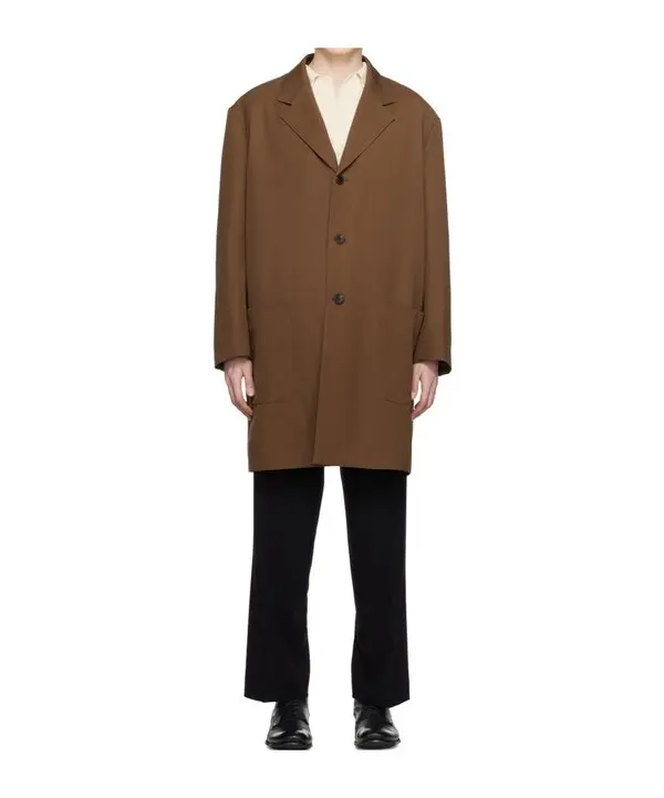 Auralee Long-sleeved Wool Coat