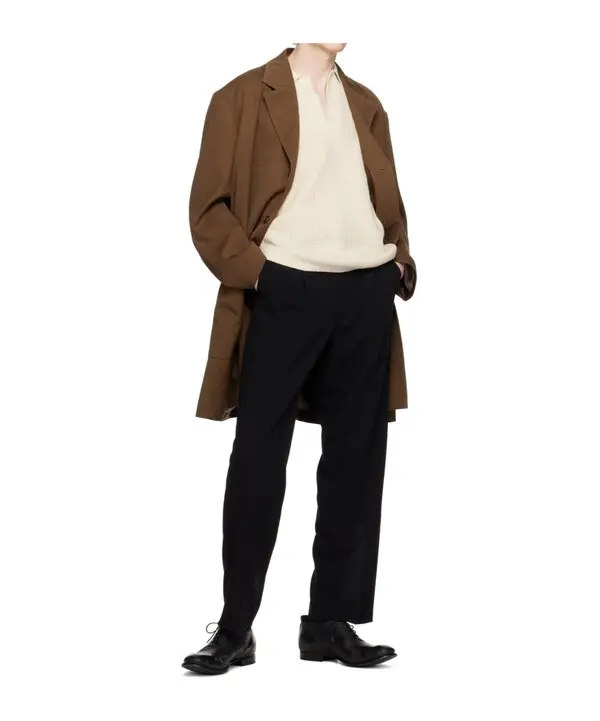 Auralee Long-sleeved Wool Coat