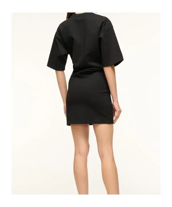 Staud Truman Dress Wide Sleeves & Gathered Waist