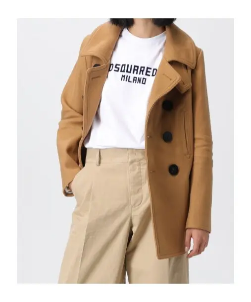Dsquared2 Double-breasted Throat-latch Coat