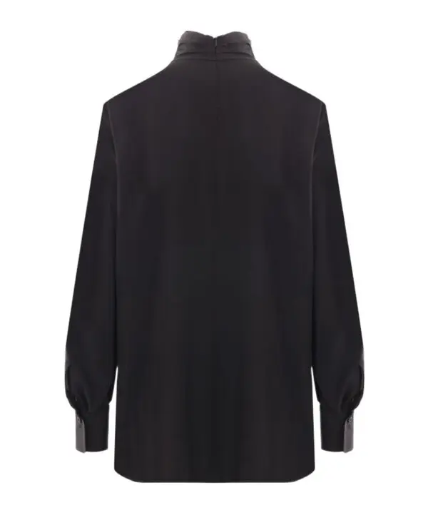 Brunello Cucinelli High-neck Silk Blouse