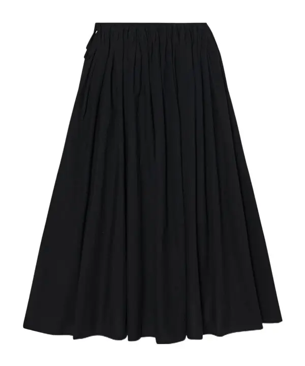 THE ROW Drawstring Pleated Skirt