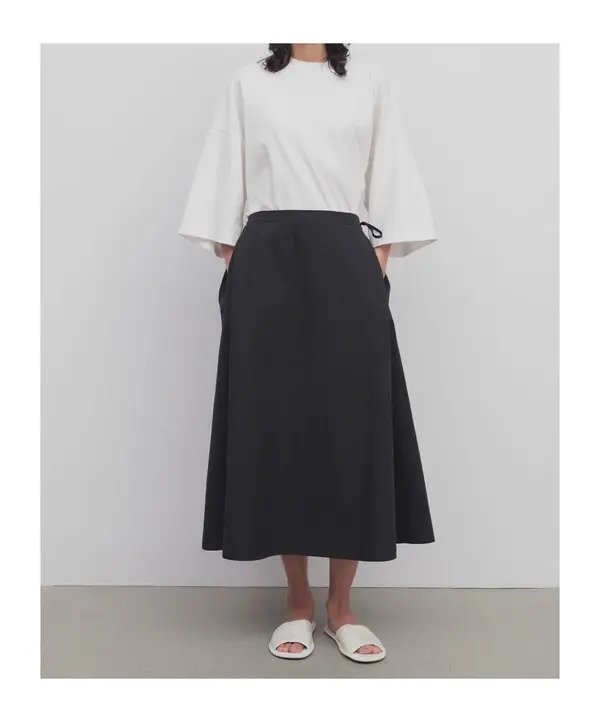 THE ROW Drawstring Pleated Skirt