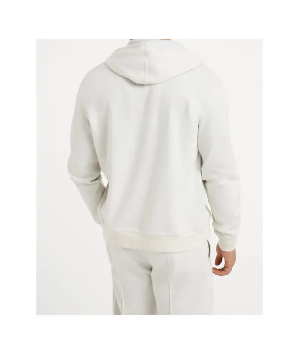 Brunello Cucinelli Zip-up Jersey Hoodie