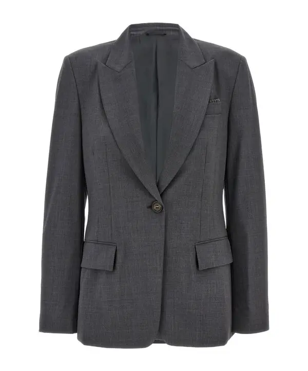 Brunello Cucinelli Monile Single-breasted Blazer