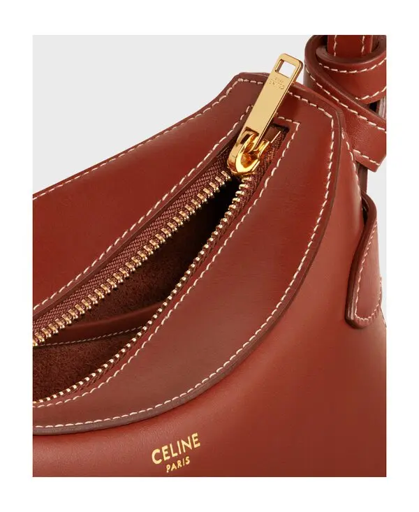 Celine Besace Noeuds Français In Shiny Calfskin - Red