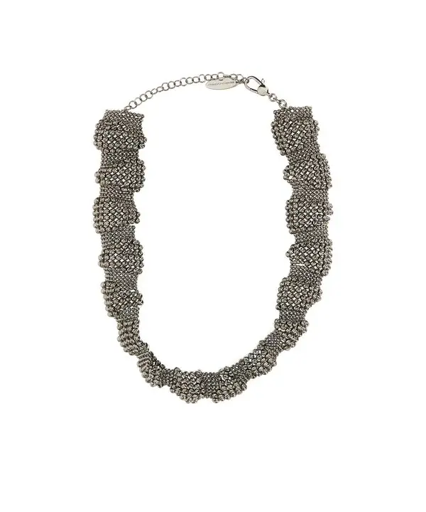 Brunello Cucinelli Sterling Necklace With Lobster Clasp - Multicolor