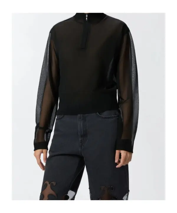 Pinko X Patrick Mcdowell Half-zip Blouse