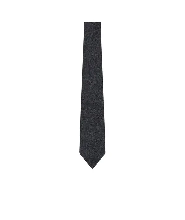 Brunello Cucinelli Denim Neck Tie - Black