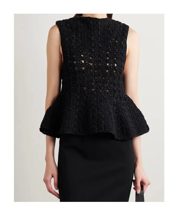 Khaite Yuka Crocheted Top