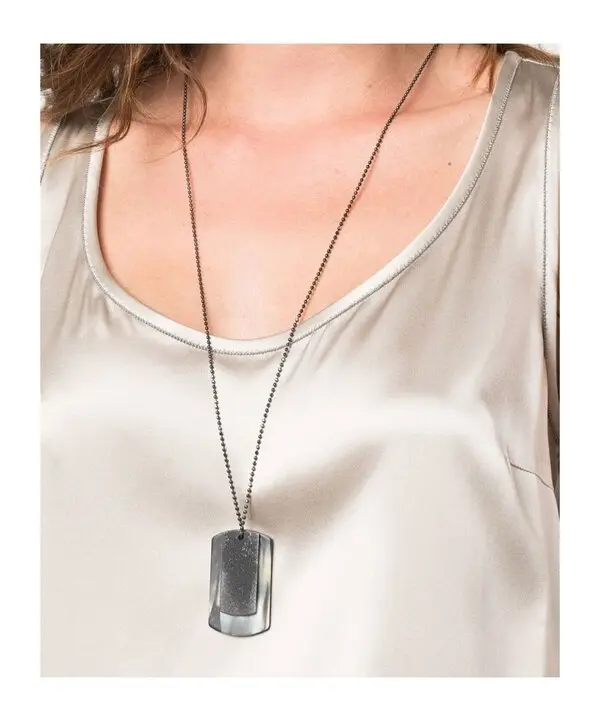 Brunello Cucinelli Statement Pendant Ball-chain Necklace