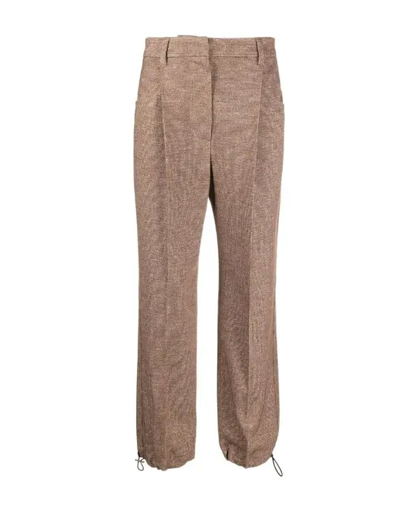 Brunello Cucinelli Tailored Trousers With Toggle Cuffs