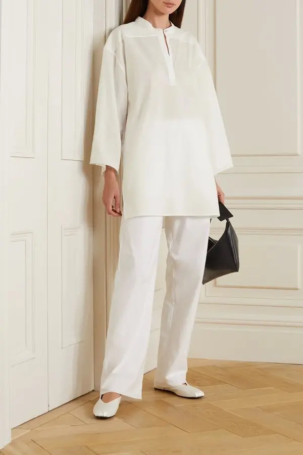 THE ROW Omao Long-silhouette Blouse
