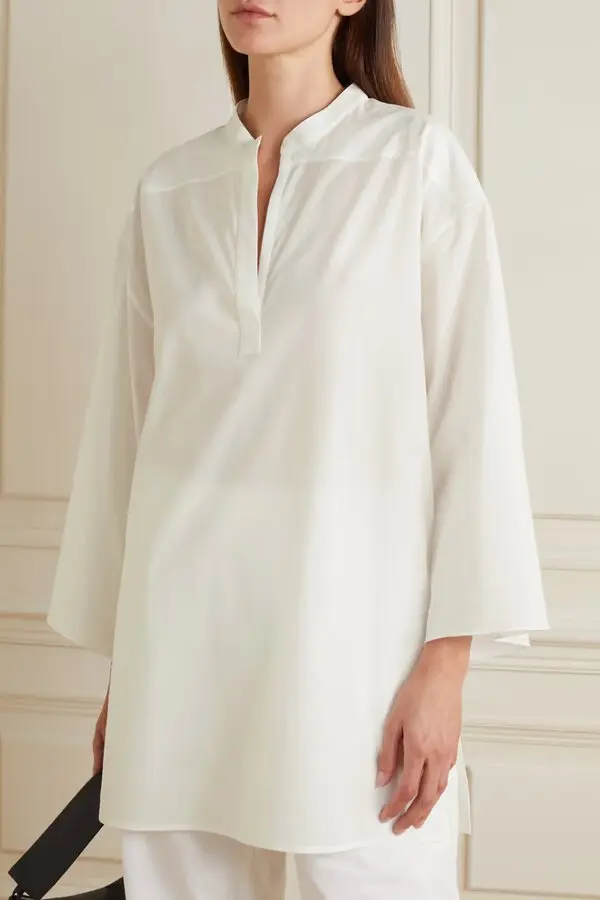 THE ROW Omao Long-silhouette Blouse