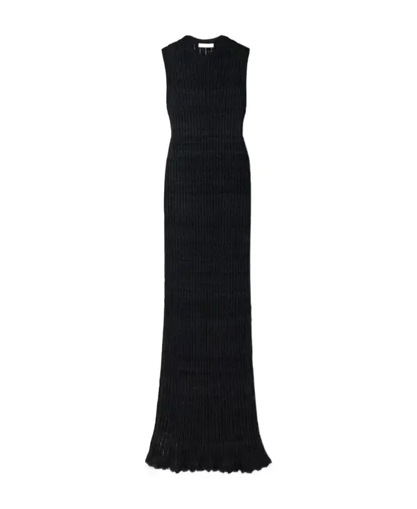 THE ROW Cutro Hollow Knitted Extra-long Dress