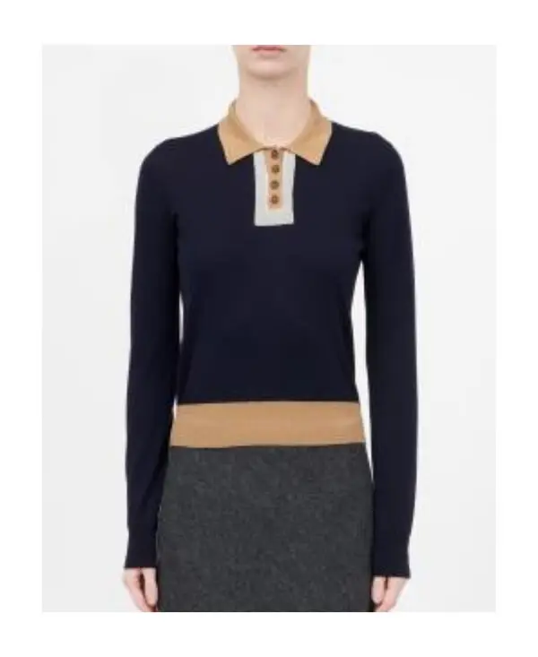 MAISON MARGIELA Color-block Buttoned Polo Shirt