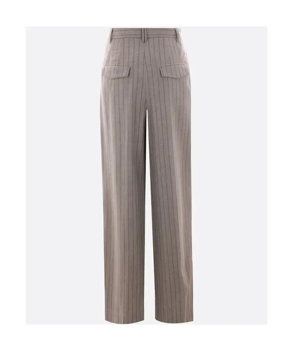 Brunello Cucinelli Pinstriped Tailored Trousers