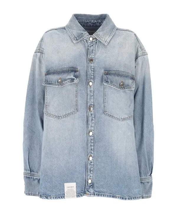 ICON DENIM LOS ANGELES Oversized Denim Jacket - Gray