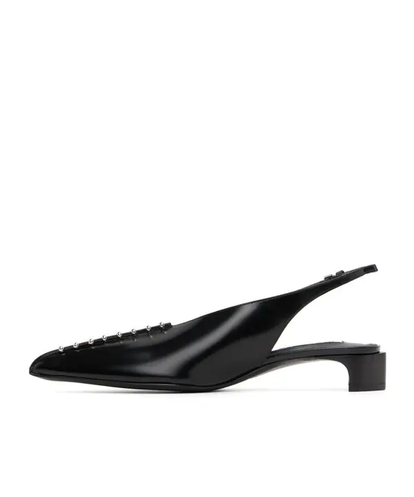 JIL SANDER Pearl-detail Slingback Pumps