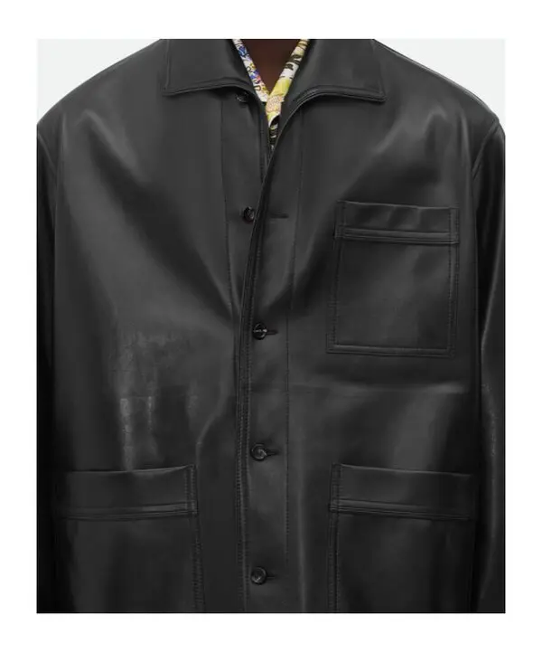 Bottega Veneta Leather Pyjama Shirt