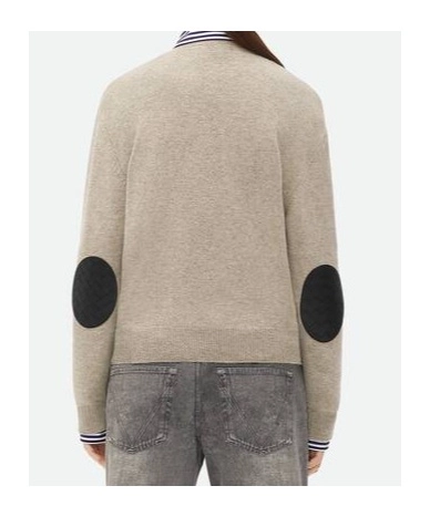 Bottega Veneta Intrecciato Leather Patches Jumper